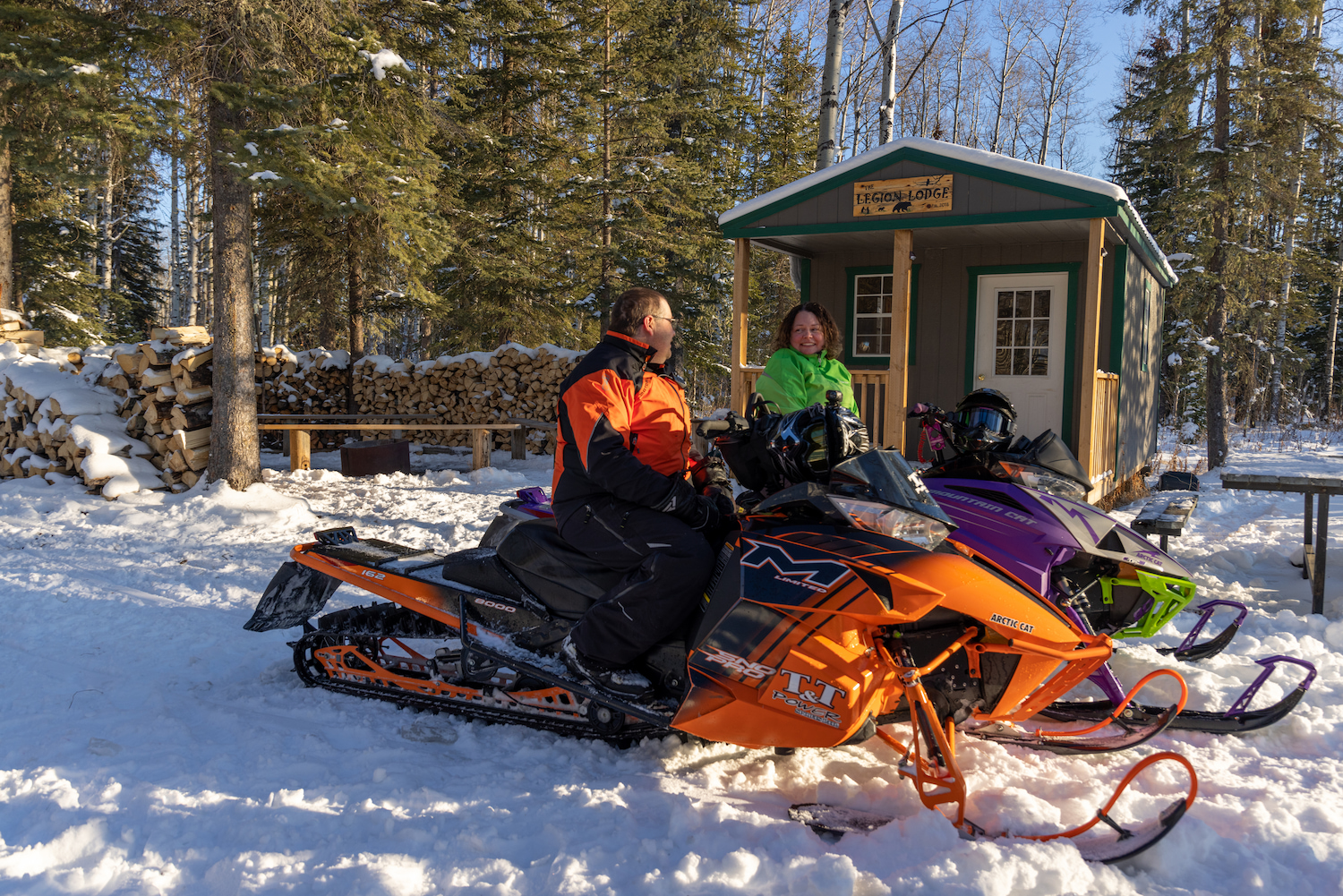 Sled Fox Creek from town to trail on the Golden Triangle | SnowSeekers